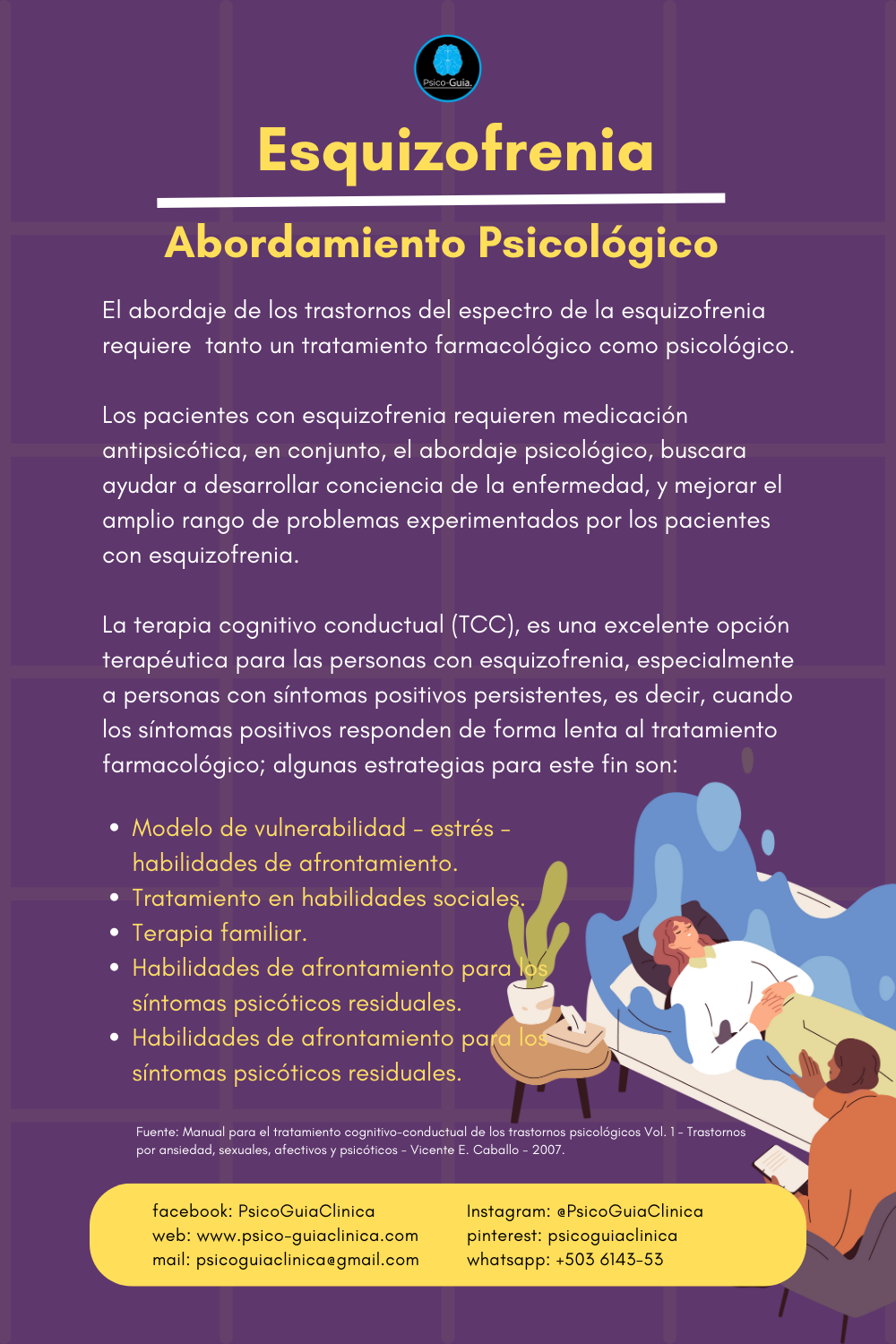 Esquizofrenia: tratamiento psicológico - Psico-Guia 🤯