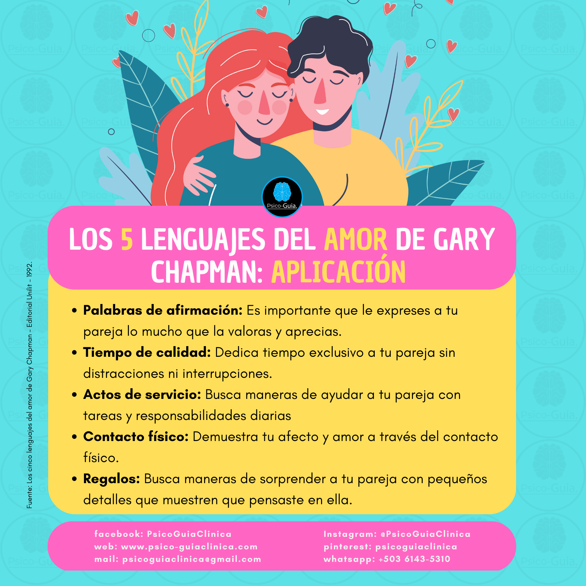 Los 5 lenguajes del amor de Gary Chapman - Psico-Guia
