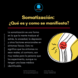 Somatización: ¿Qué es y como se manifiesta? - Psico-Guia