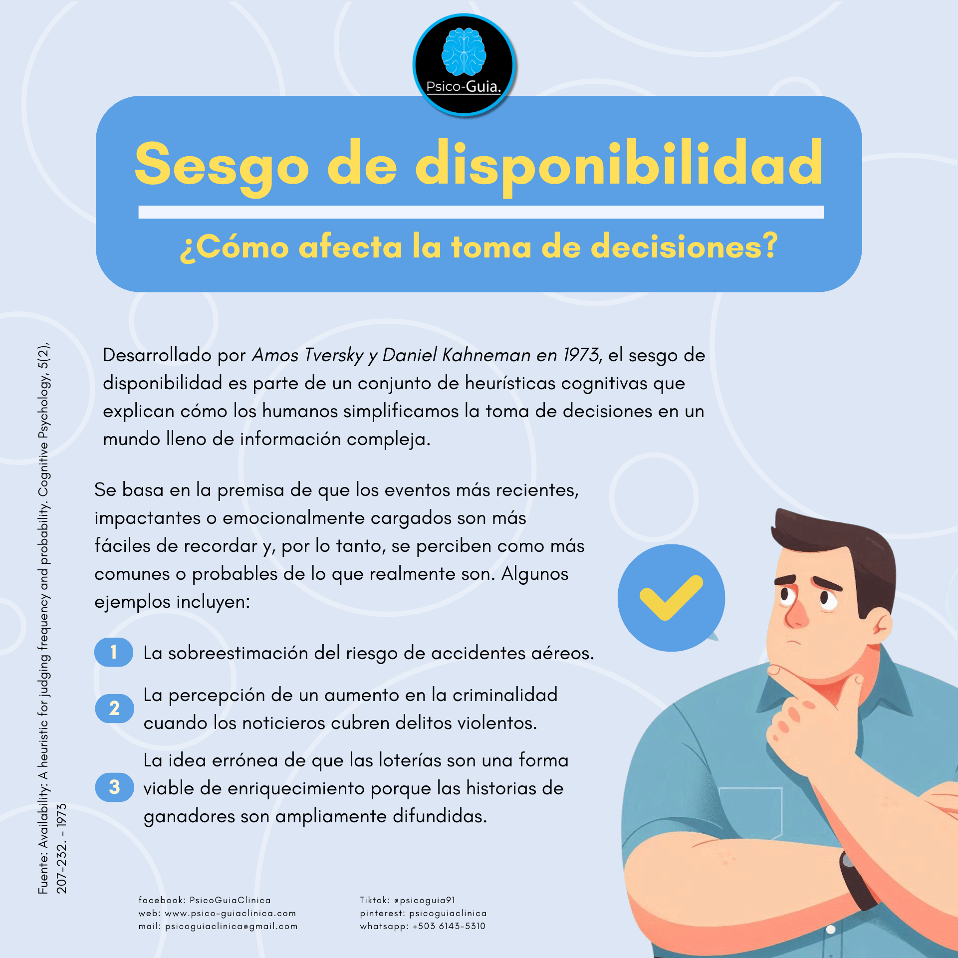 Sesgo de disponibilidad y cómo afecta la toma de decisiones - Psico-Guia